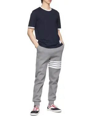 Thom Browne 4-bar Drawstring Jogger Pants