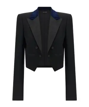 TOM FORD Cropped Blazer - Black