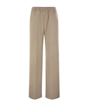 Herno Elastic Waist Resort Trousers - Beige