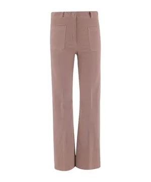QL2 QUELLEDUE Trousers With Belt Loops - Brown