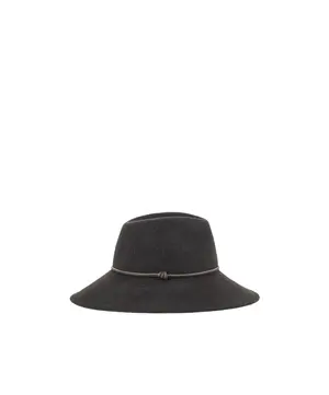 Peserico Wide-brim Hat With Beaded Embellishment