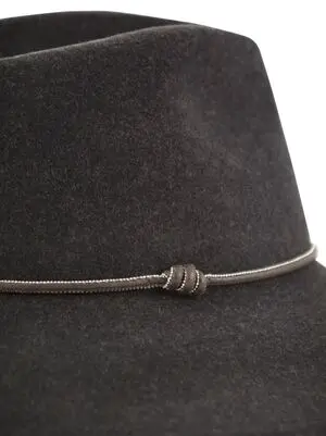 Peserico Wide-brim Hat With Beaded Embellishment