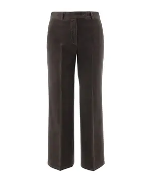 QL2 QUELLEDUE Teodora Corduroy Wide-leg Pants - Black