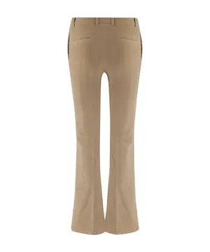 QL2 QUELLEDUE Matisse Stretch Velvet Pants - Brown
