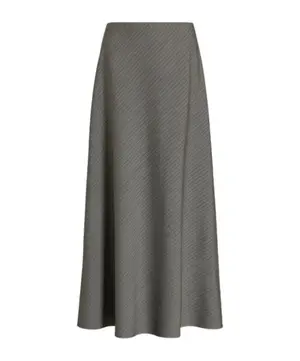 Alberta Ferretti A-line Skirt With Herringbone Weave - Grey