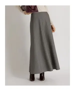 Alberta Ferretti A-line Skirt With Herringbone Weave