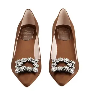 ROGER VIVIER Efflorescence Satin Pumps