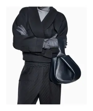Giorgio Armani Cropped Caban In Stretch Virgin Wool With Shawl Collar