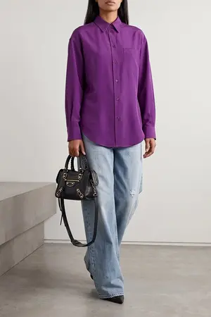 Balenciaga Wide-leg Distressed Jeans
