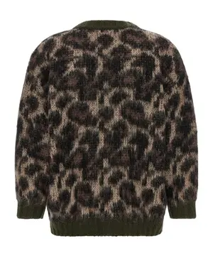 R13 Animal Print Cardigan