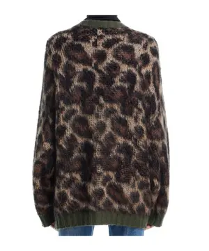 R13 Animal Print Cardigan