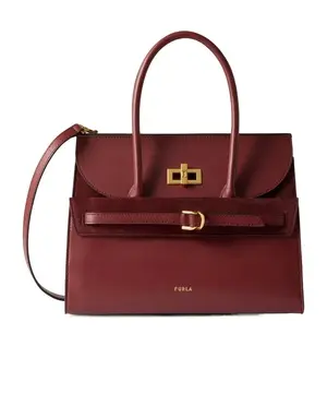 Furla Turn-lock Shoulder Bag - Red