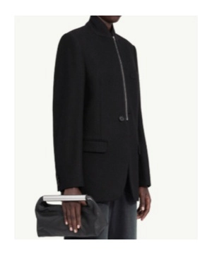 MAISON MARGIELA Zip-front Flannel Blazer