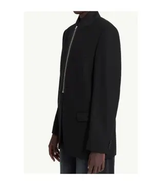 MAISON MARGIELA Zip-front Flannel Blazer