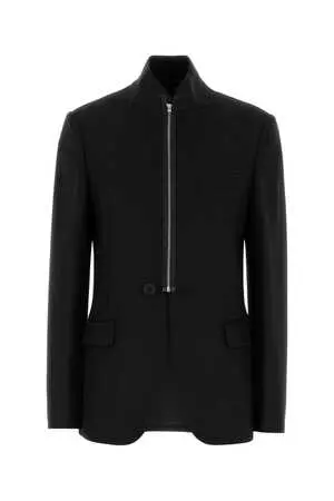 MAISON MARGIELA Zip-front Flannel Blazer