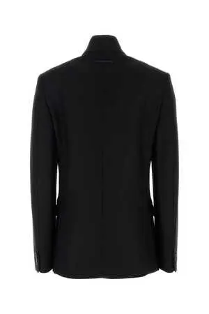 MAISON MARGIELA Zip-front Flannel Blazer