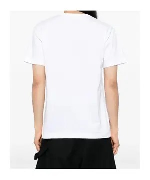 Comme Des Garçons Logo Printed Embellished T-shirt