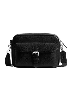 COACH Detachable Strap Zip Closure Crossbody Bag - Black