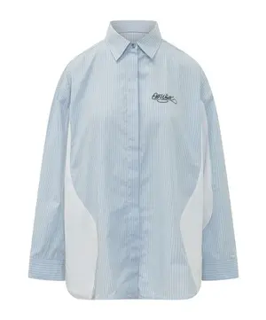 Off-White Long-sleeved Shirt - Blue