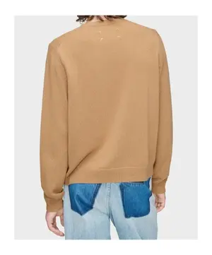 MAISON MARGIELA Fused Knit Wool Crewneck Sweater
