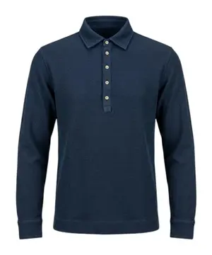 Massimo Alba Long-sleeve Polo Shirt - Blue