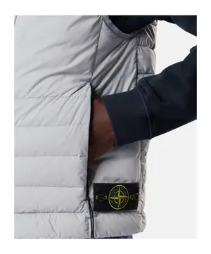 Stone Island Down Vestwithanti-drop Finish