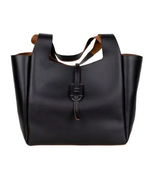 Hogan Logo Handbag - Black