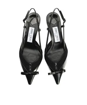 JIMMY CHOO Afia Pumps With Tulle Bow Detail