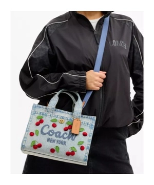 COACH Cargo Tote Bag 26 With Cherry Embroidery