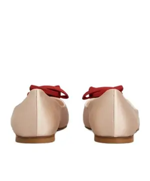 ROGER VIVIER Rose Vivier Ballerinas In Satin
