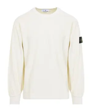 Stone Island Long-sleeve Crewneck Sweatshirt - Ivory