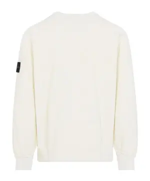 Stone Island Long-sleeve Crewneck Sweatshirt - Ivory