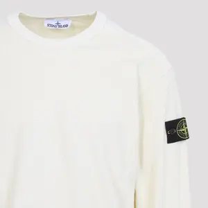 Stone Island Long-sleeve Crewneck Sweatshirt - Ivory