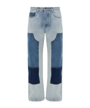 Off-White Panelled Jeans - Blue