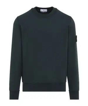 Stone Island Logo-patch Sweatshirt - Green