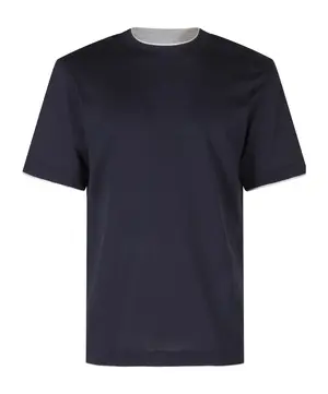 Eleventy Short-sleeved T-shirt - Light Blue Gray