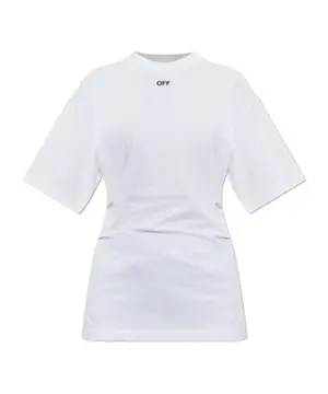 Off-White Pleated T-shirt - White