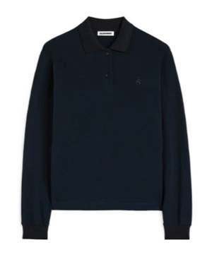 JIL SANDER Cotton Piquet Polo T-shirt - Ink