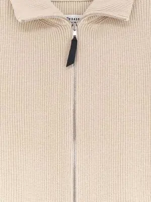 MAISON MARGIELA Ribbed-knit Zip-up Cardigan