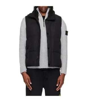 Stone Island Quilted Padded Vest - Black