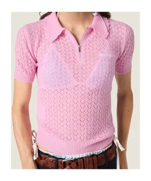 Miu Miu Cashmere And Silk Polo Shirt