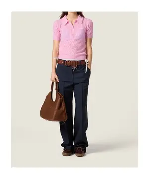 Miu Miu Cashmere And Silk Polo Shirt