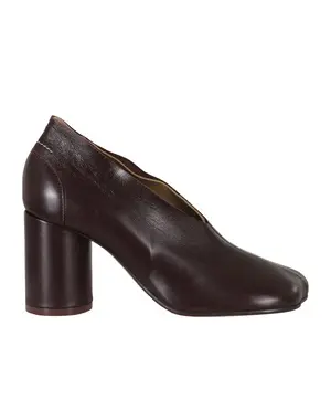 MAISON MARGIELA Cylindrical Block Heel Slip-on Pumps - Purple