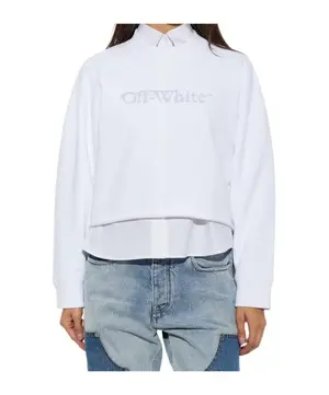 Off-White Cropped Sweatshirt