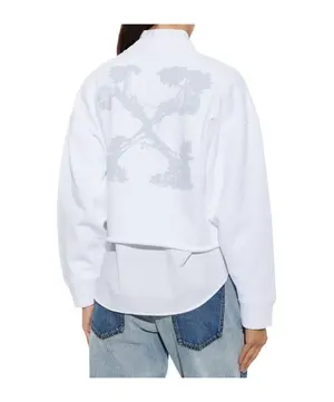 Off-White Cropped Sweatshirt