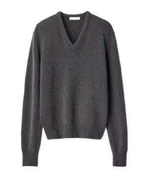 LEMAIRE V-neck Sweater In Cashmere - Stone