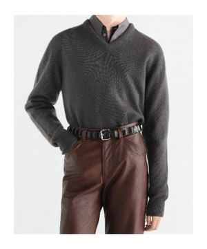 LEMAIRE V-neck Sweater In Cashmere