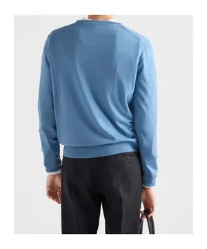 Prada Superfine Wool Crew-neck Sweater