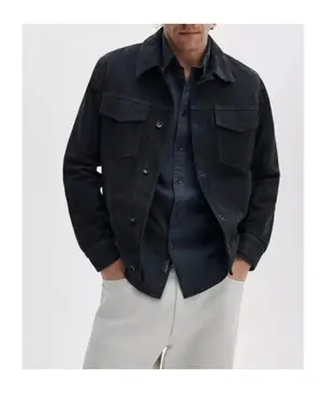Rag & Bone Suede Trucker Jacket