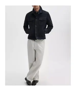 Rag & Bone Suede Trucker Jacket
